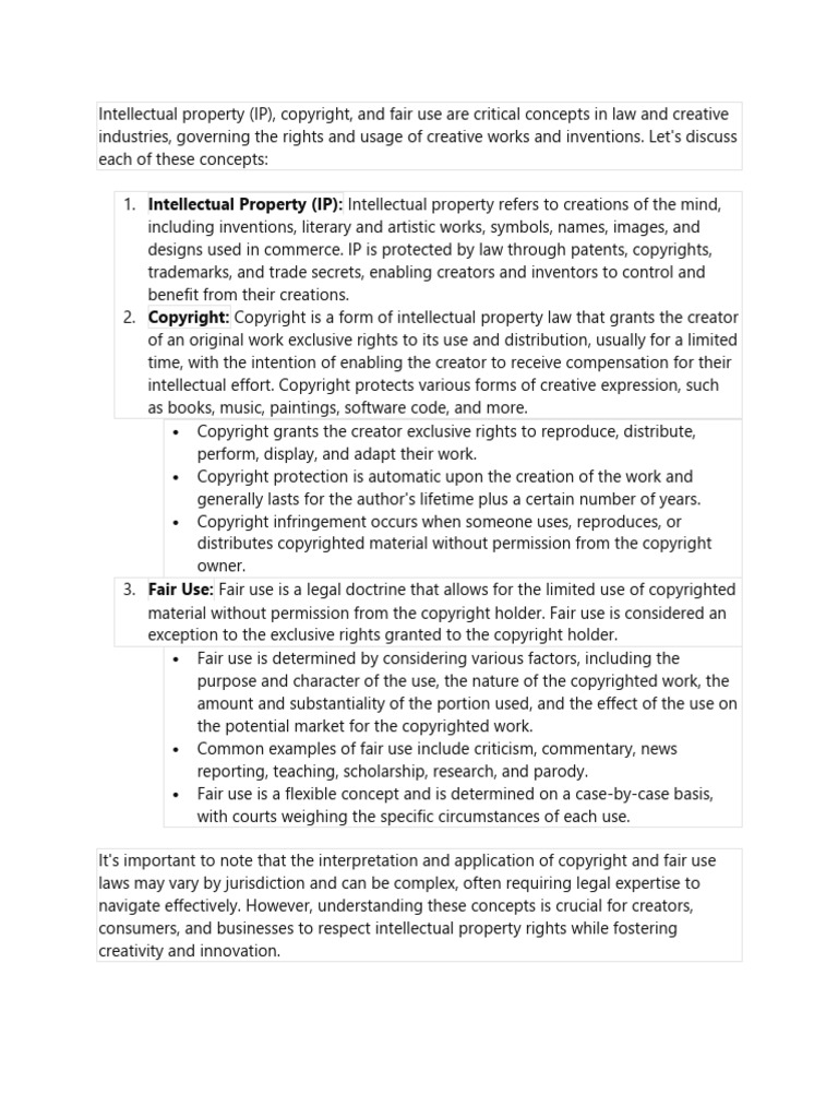 Intellectual Property | PDF