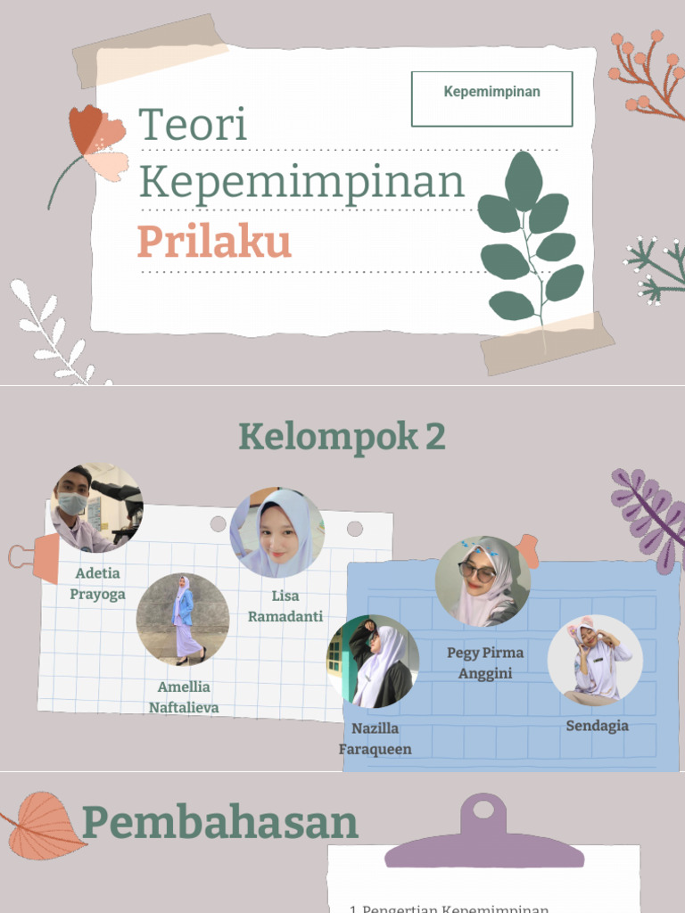 PPT Kel 2 Kepemimpinan | PDF