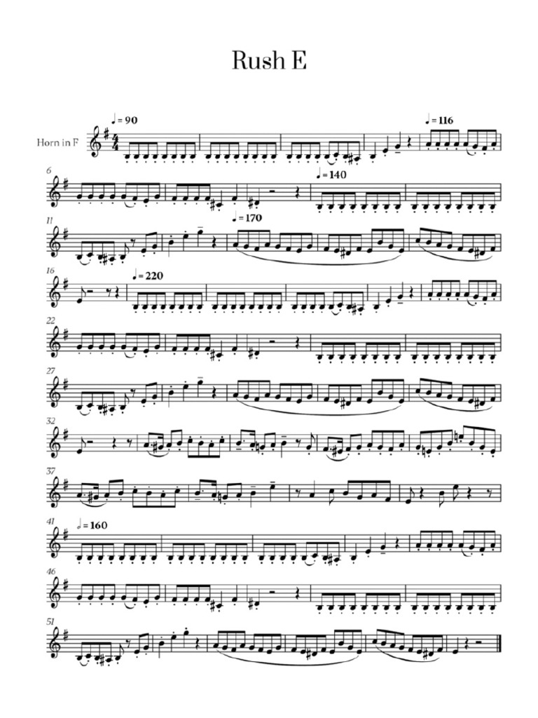 French Horn Rush E | PDF