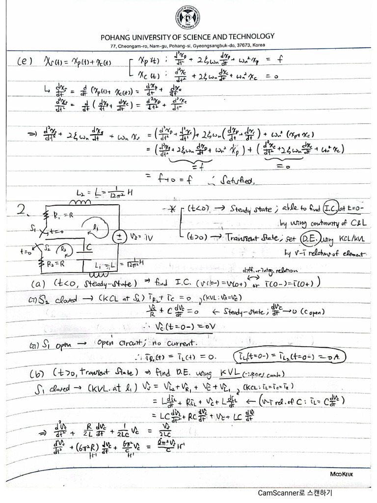 회로이론 HW5 - 2 | PDF