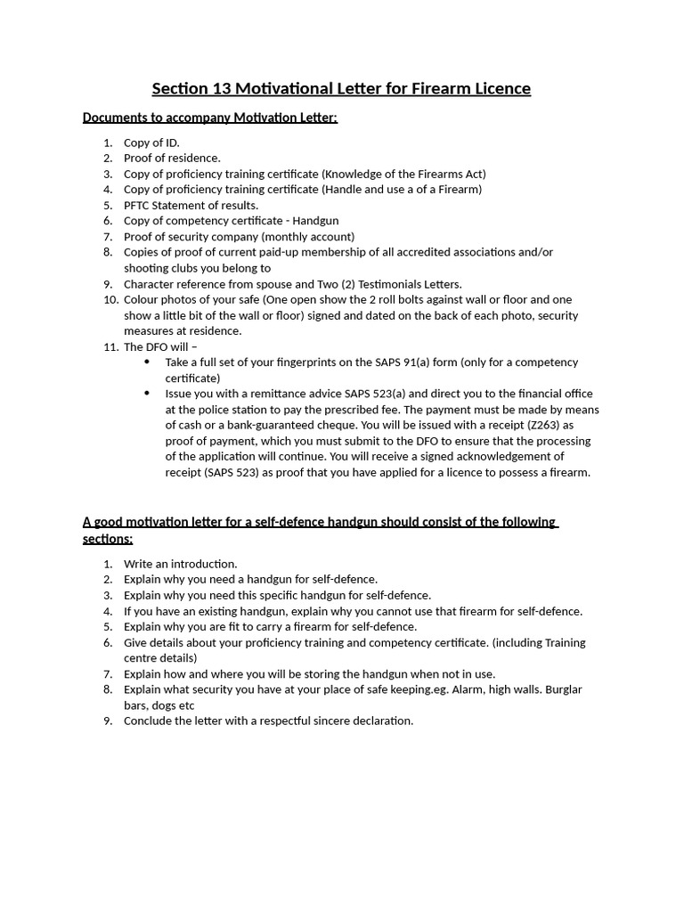 Section 13 application guidelines | PDF