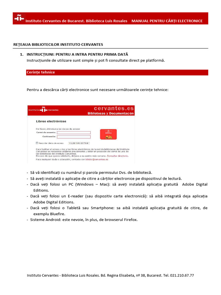 Manual Platforma Carti Electronice | PDF