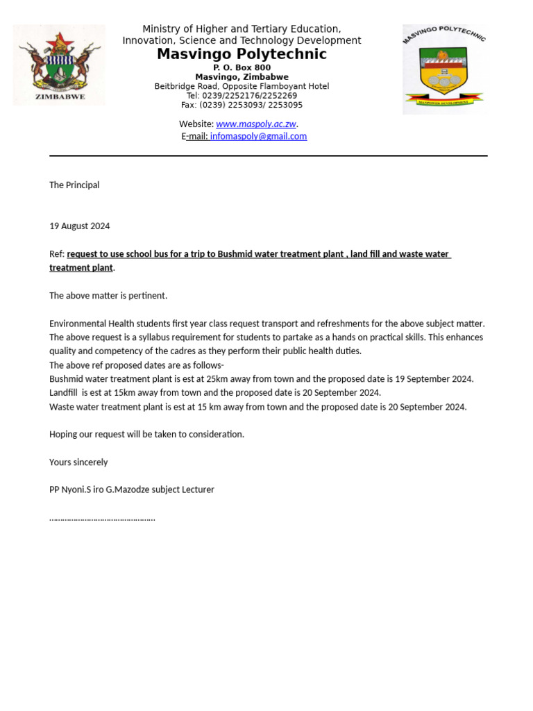 Wash Transport Request | PDF