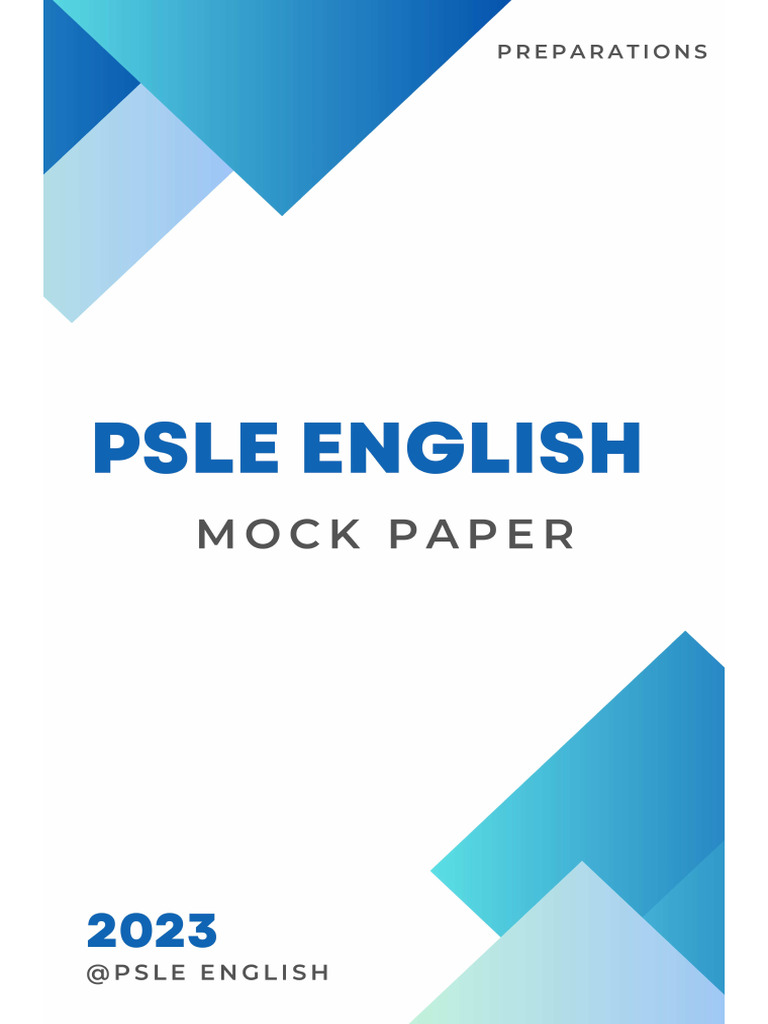 PSLE Standard English 2023 Paper 2 | PDF