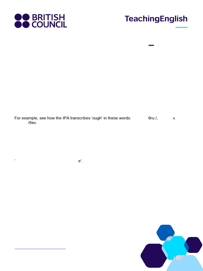 Resources - Engaging with pronunciation - individual sounds | PDF