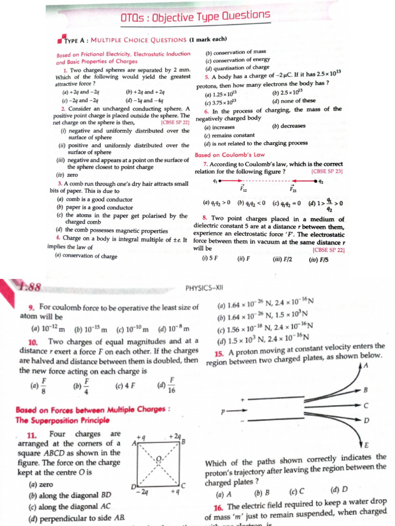 Physics, Lesson - 1, MCQ | PDF