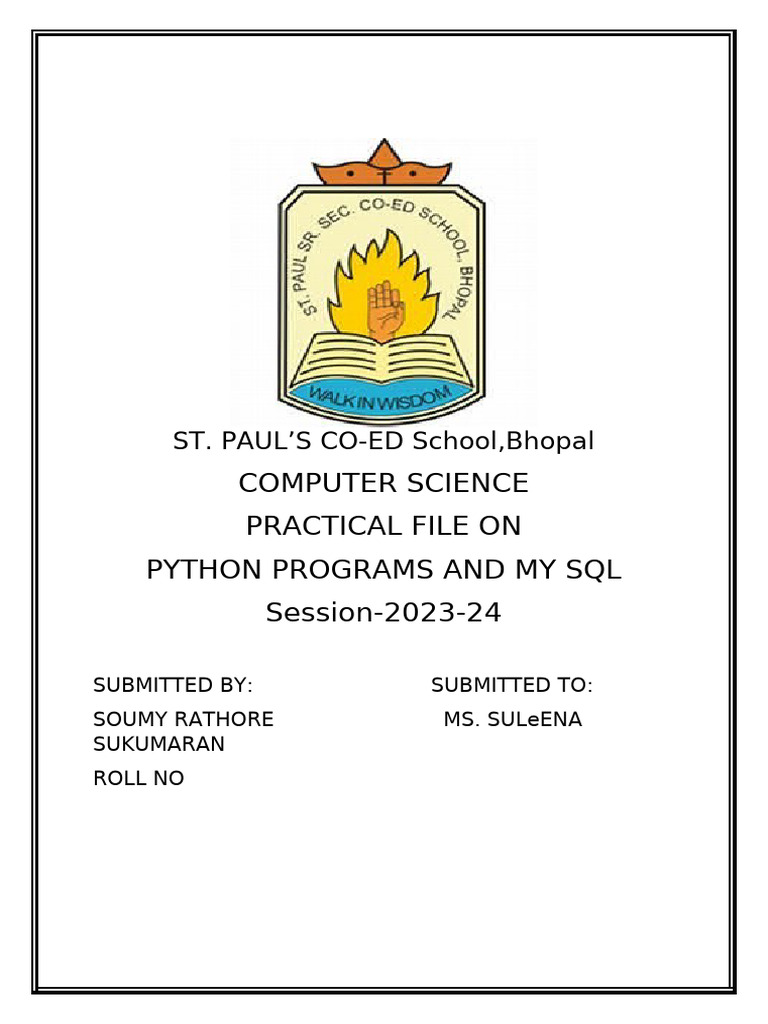 CS Program File | PDF