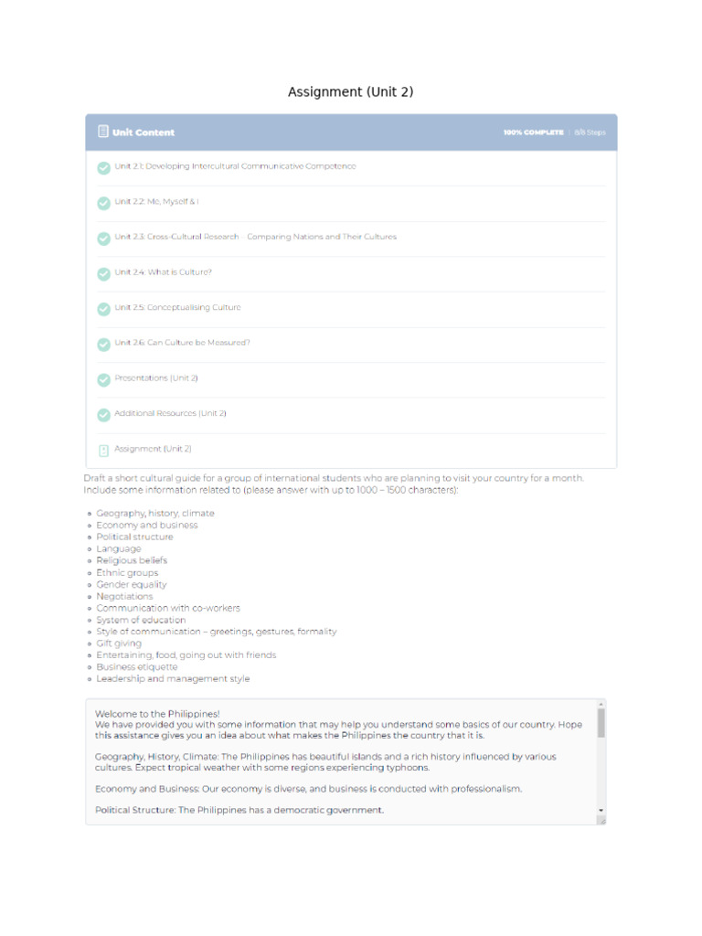 Assignment Unit 2 | PDF