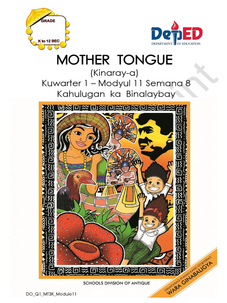 MT3 - Q1 Modyul 11 Kahulugan Ka Binalaybay - V2 | PDF