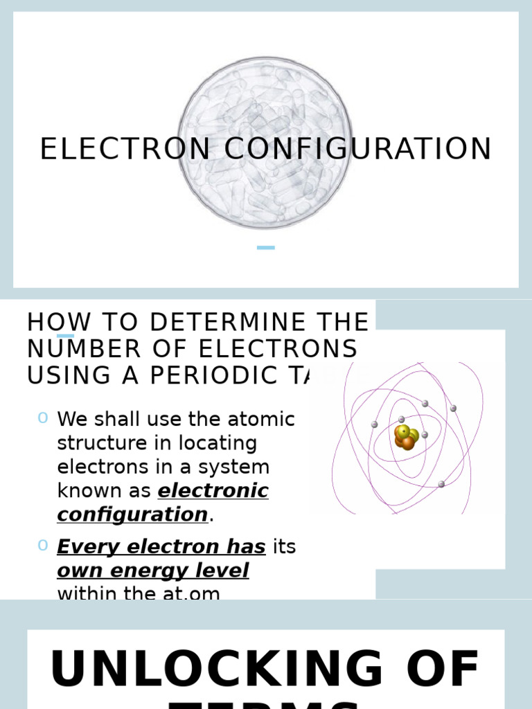 Day2 ElectronConfiguration | PDF | Electron Configuration | Teaching Methods & Materials