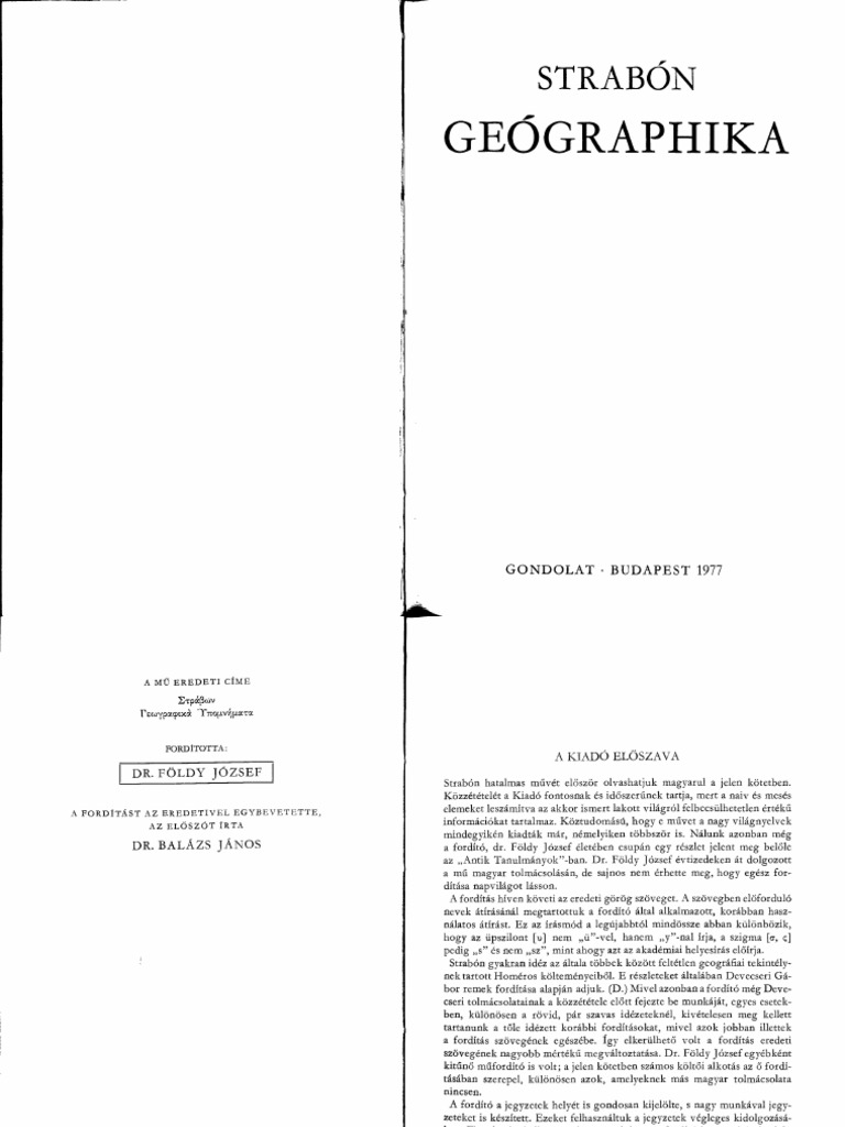 Strabón - Geógraphika | PDF