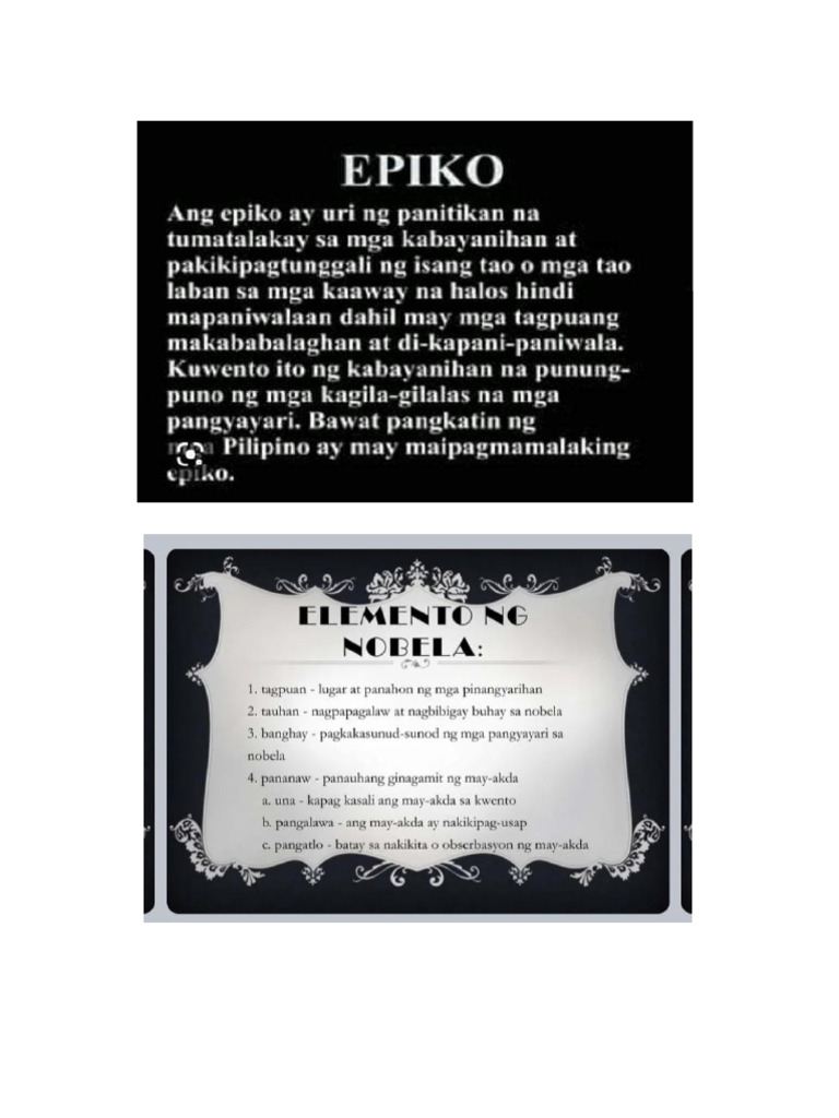 Filipino epiko | PDF