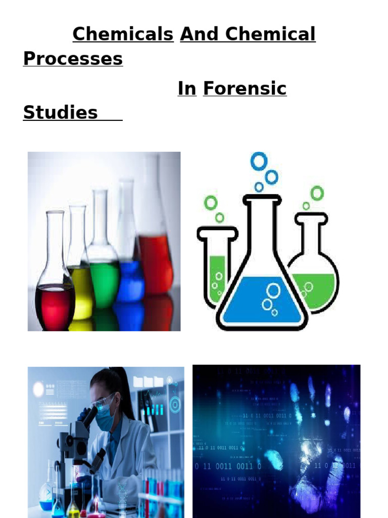 Chemicals and Chemical Processes in Forensic Studies | PDF | High ...