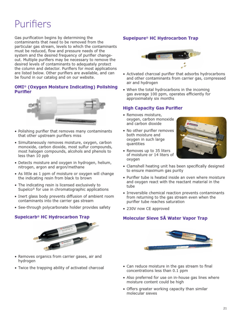 A 08 Gas Purifiers | PDF