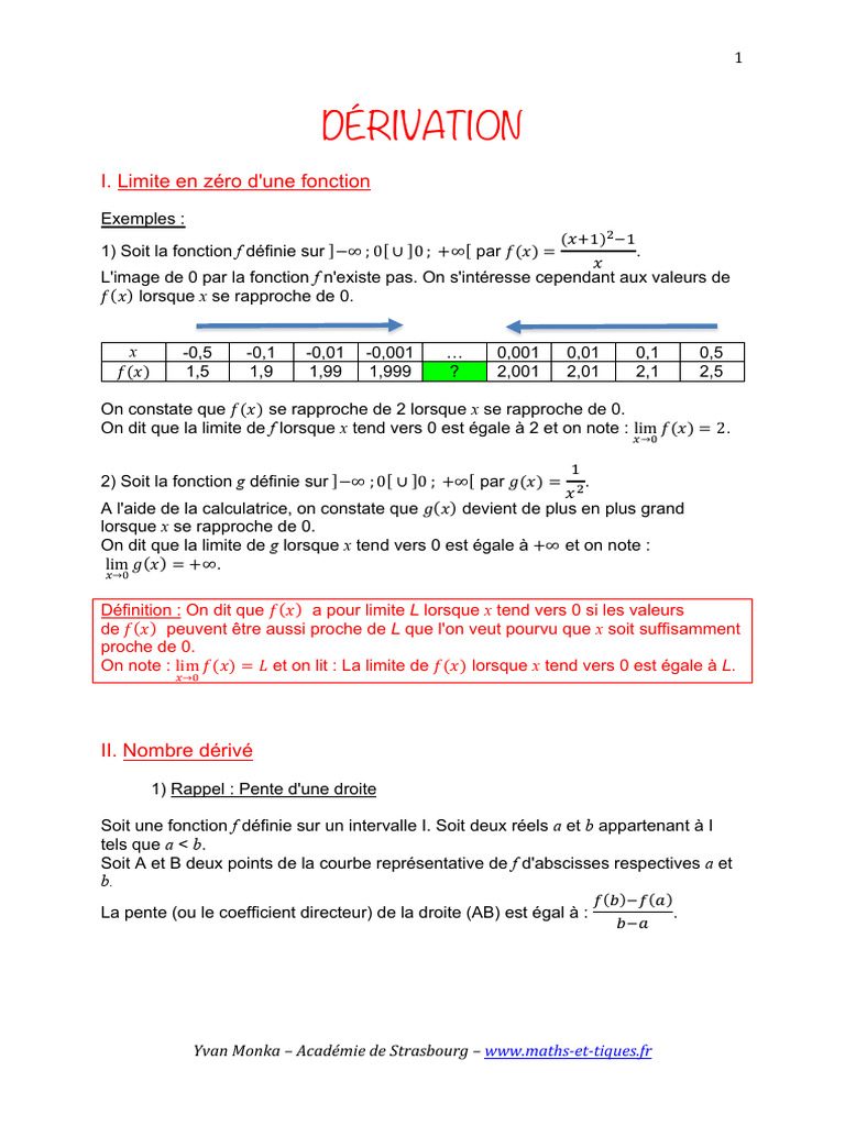 Derivation | PDF