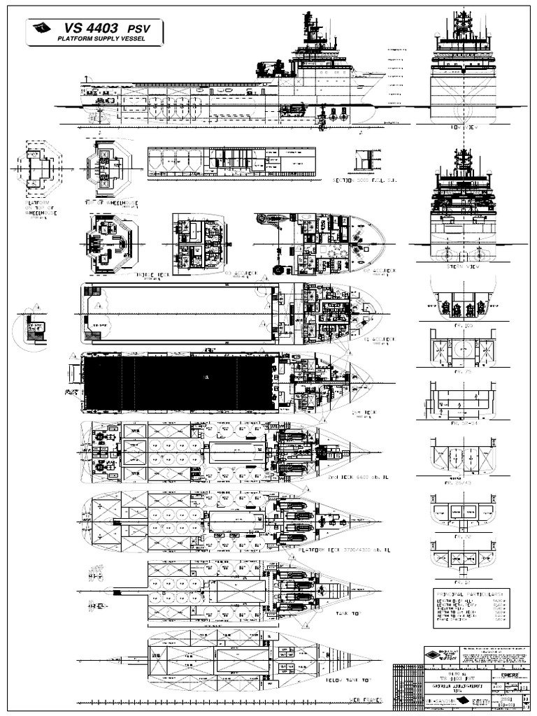 Platform Supply Vessel GA | PDF