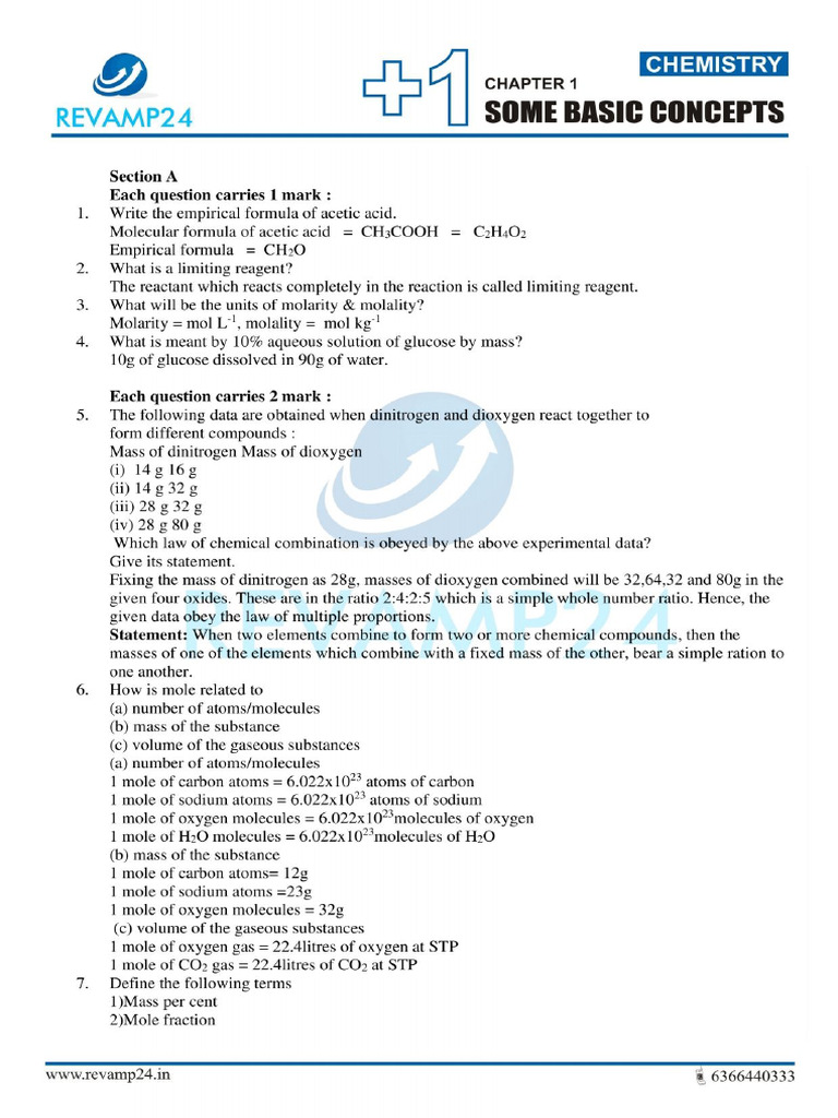 1 Some Basic Concepts | PDF