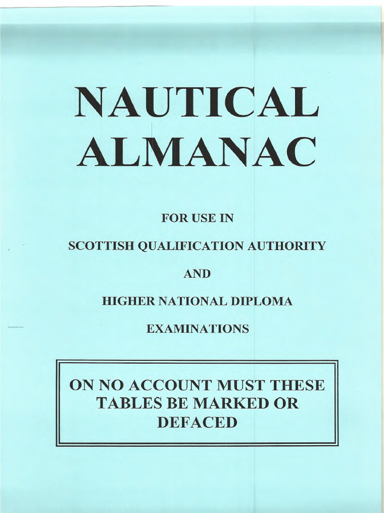 B4 - Nautical Almanac | PDF