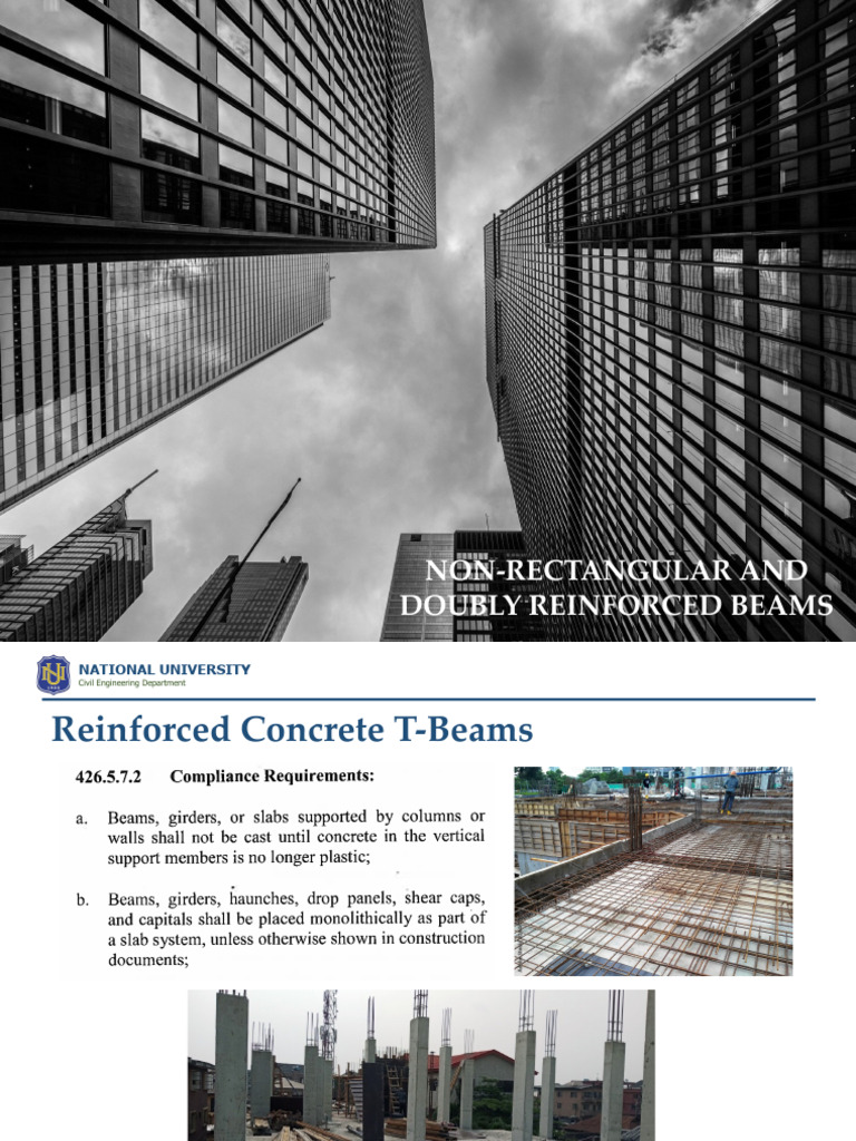 NU-Chapter 3-Non-rectangular and Doubly Reinforced Sections | PDF