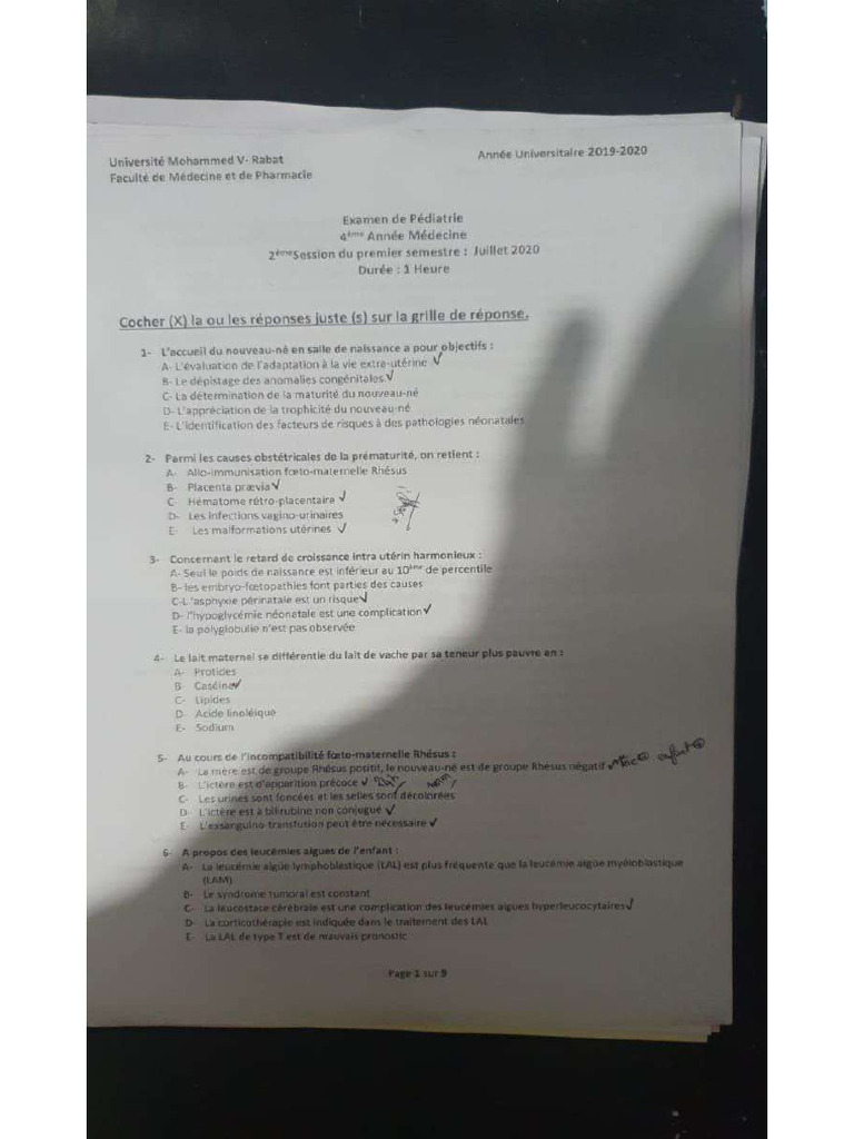 Exam Ped Med 2019 - 2 | PDF