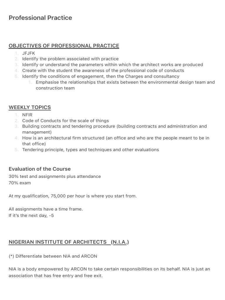 Professional Practice | PDF