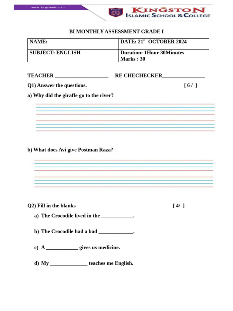 Bi Monthly GR2 Comp | PDF