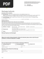 Anz Discharge and Variation Form | PDF