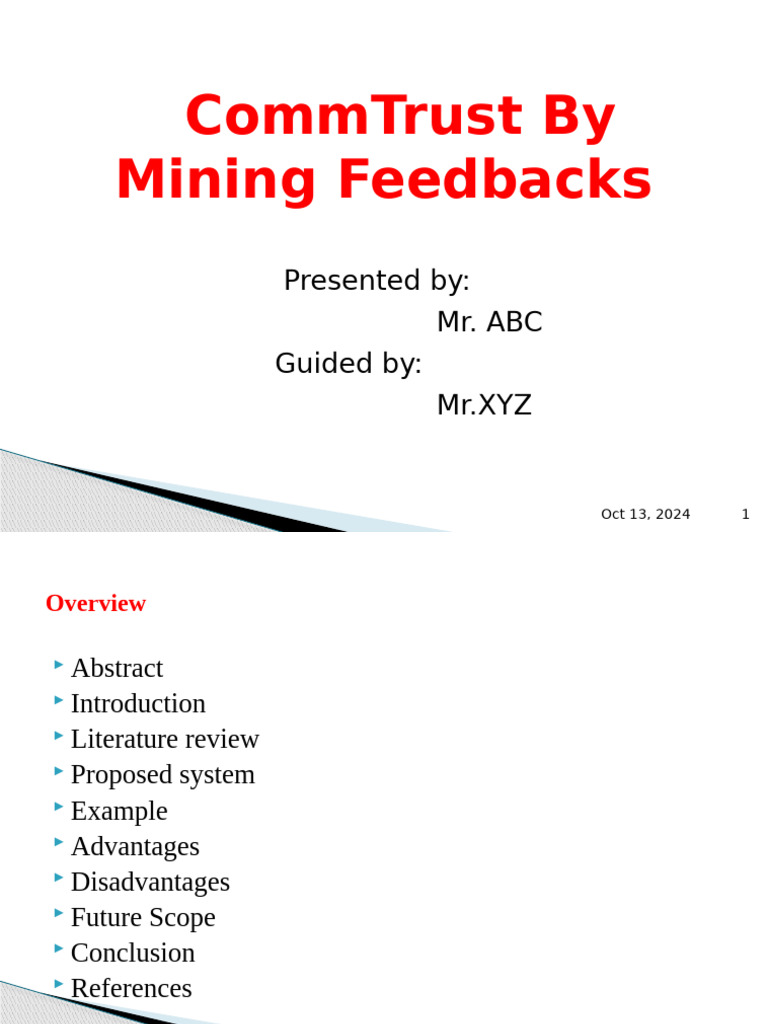 Presentation Format CPP | PDF