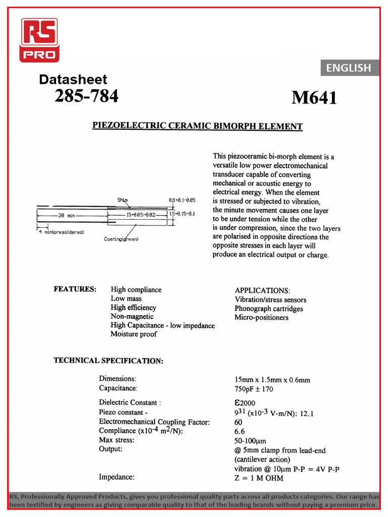 Datasheet: English | PDF