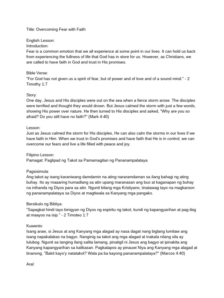 Bible Lesson May 11 | PDF