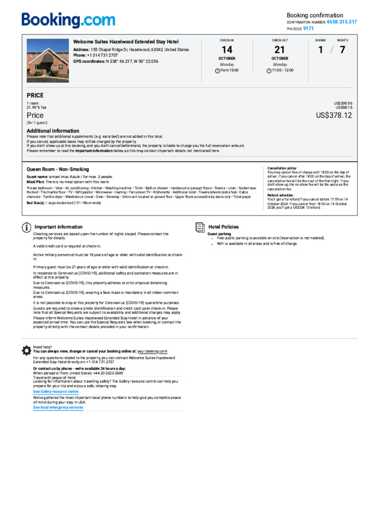 Apartment Booking | PDF