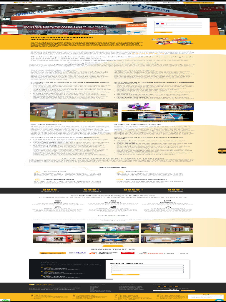 Custom Exhibition Stand Solutions | PDF | Business | Art