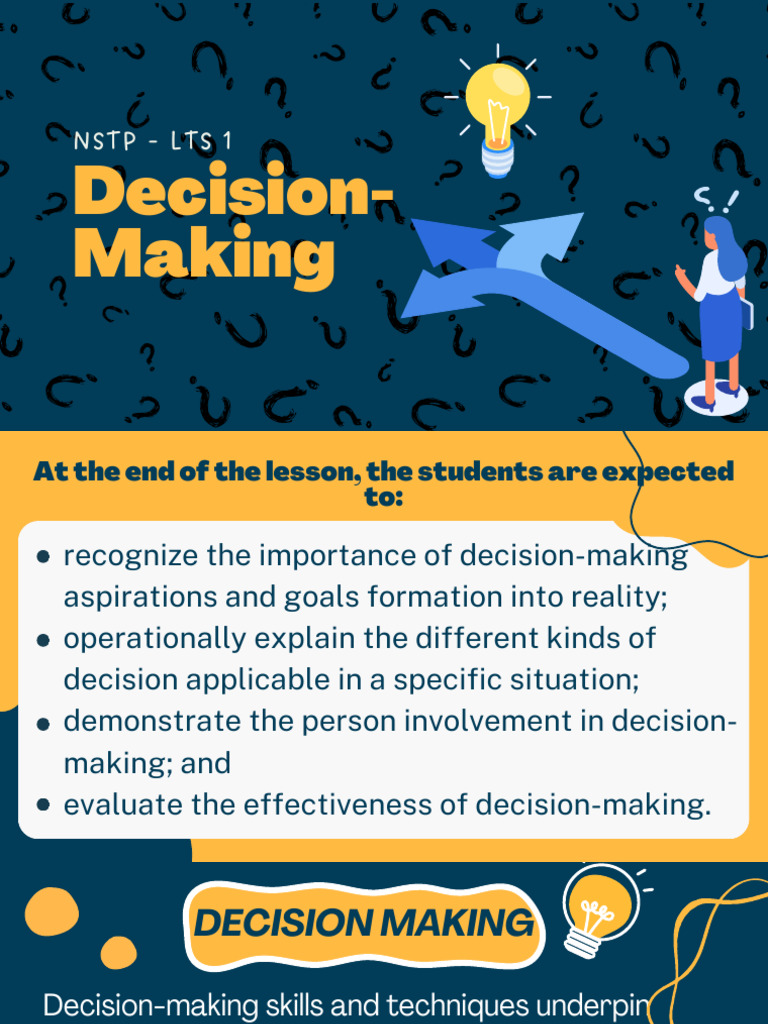NSTP Decision making | PDF | Decision Making | Consensus Decision Making