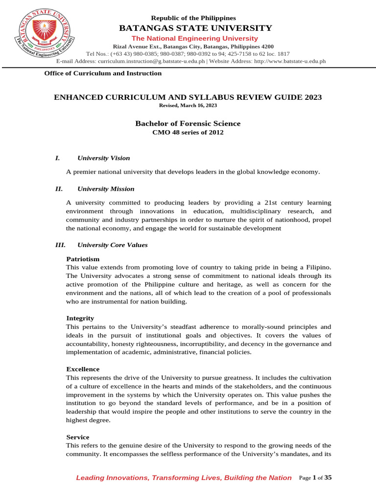 Forensic Science Curriculum Review 2023 | PDF | Forensic Science ...