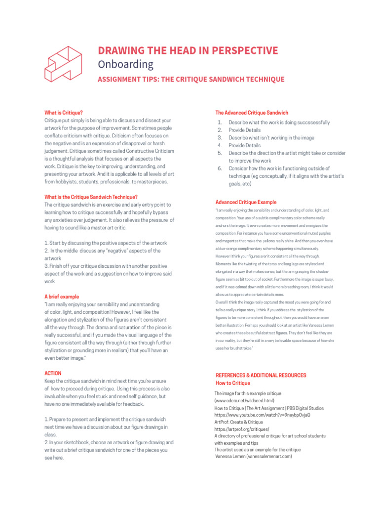 The Critique Sandwich Technique | PDF