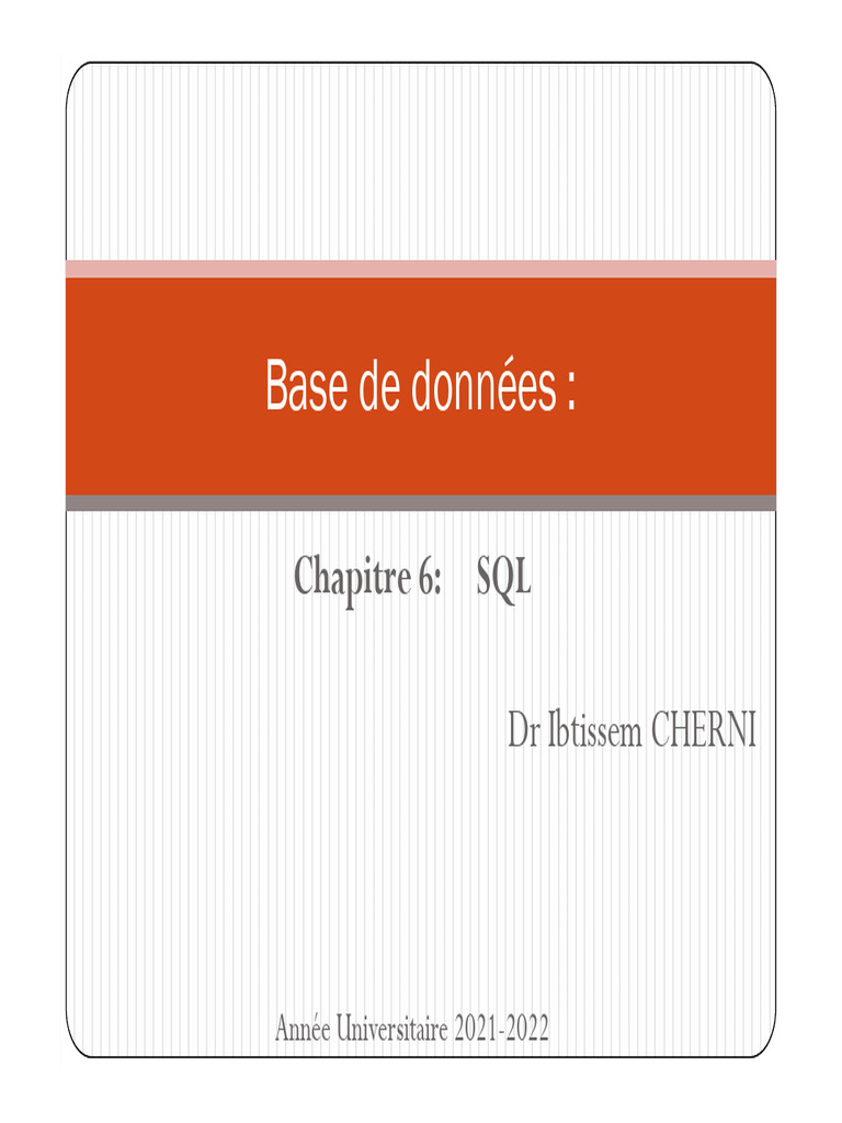 Chap6-BD SQL Final2 | PDF