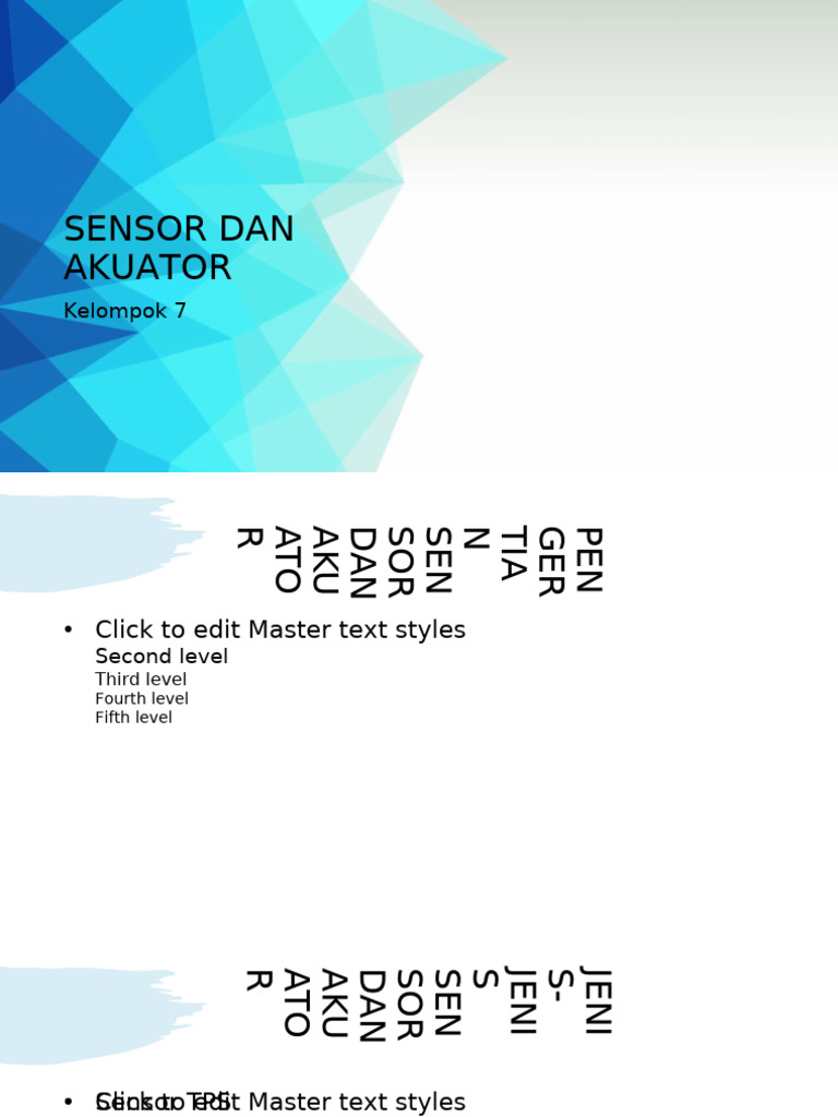 Presentasi Sensor Dan Akuator | PDF