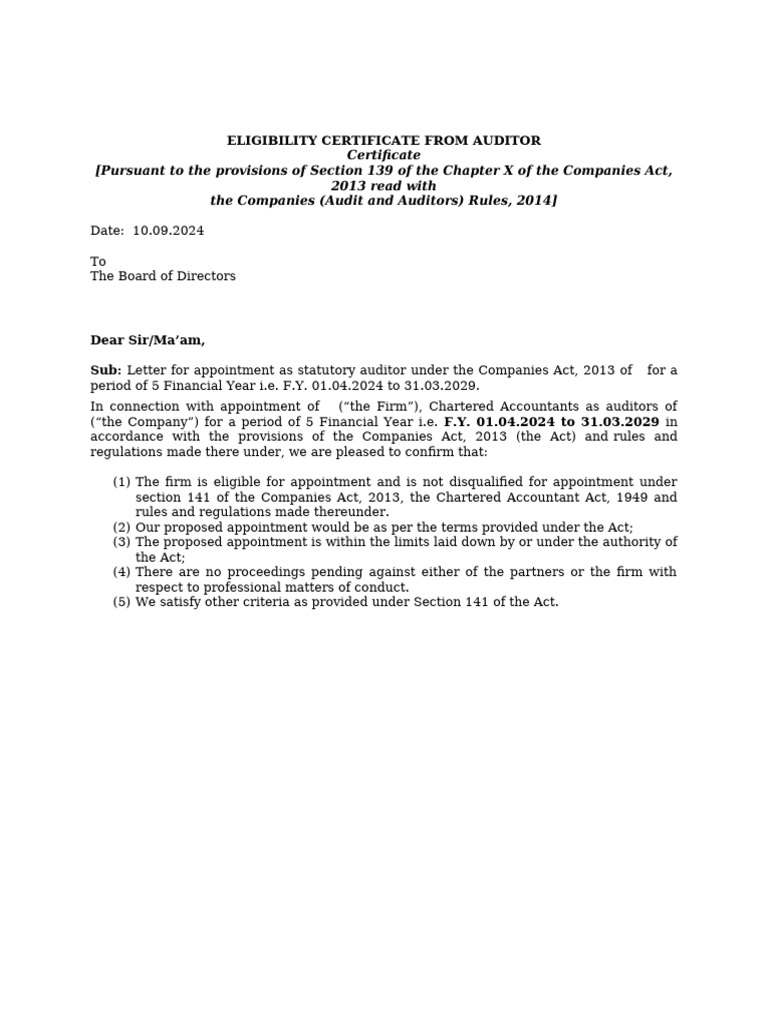 Eligibility Certificate | PDF