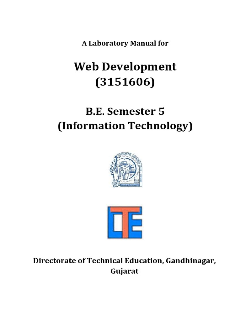 Web Development - Lab Manual | PDF