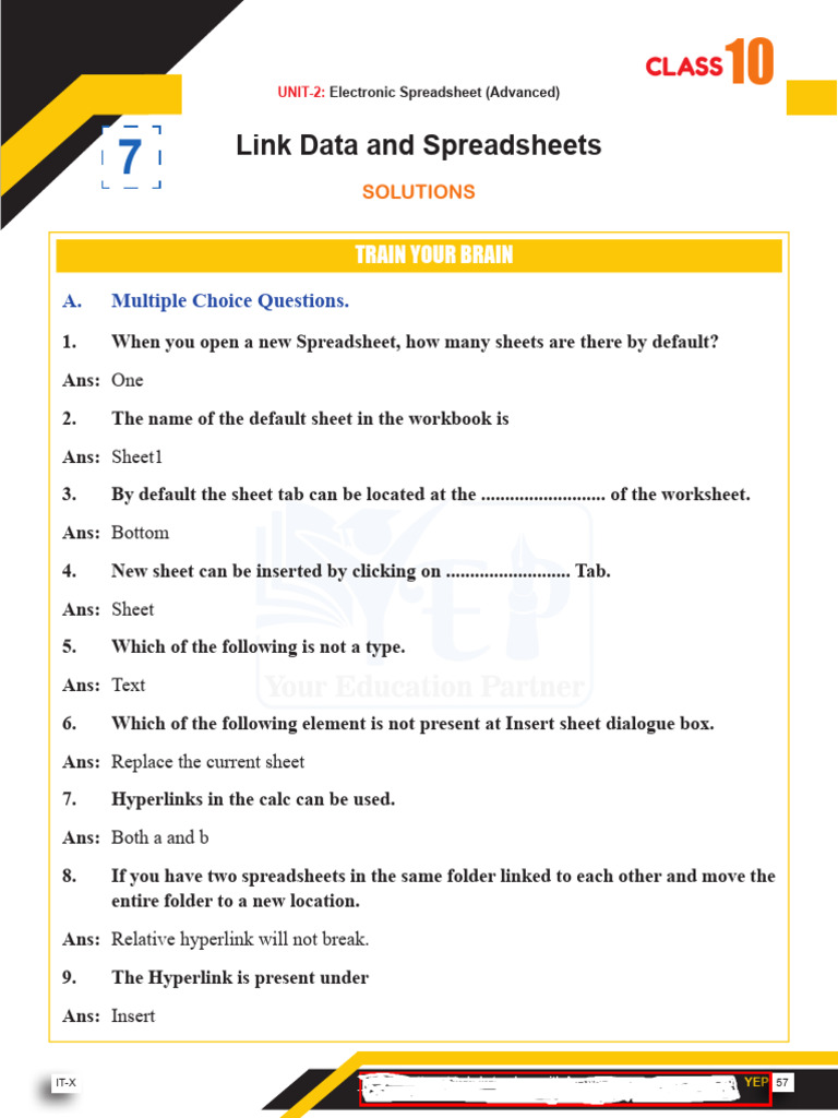 LInk Data and Spreadsheet | PDF