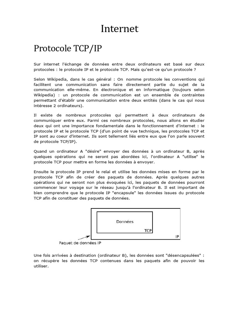 internet-TCP IP | PDF