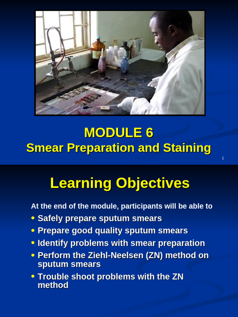 Module 6 Smear Prepration and Staining | PDF