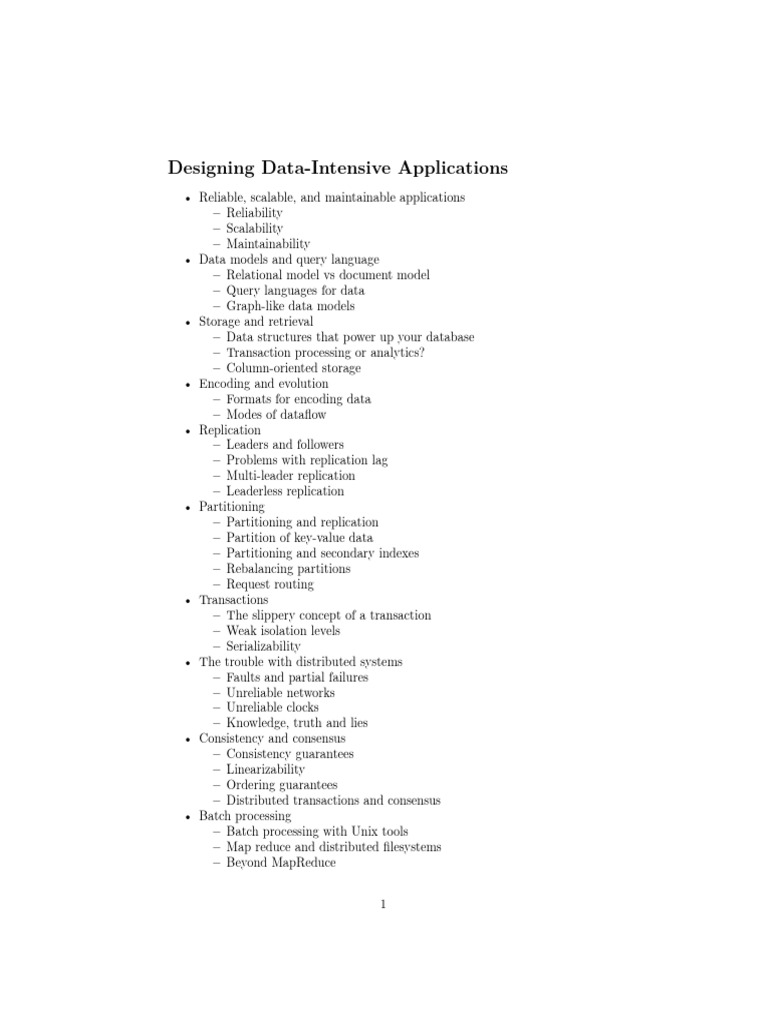 Designing Data Intensive Applications | PDF