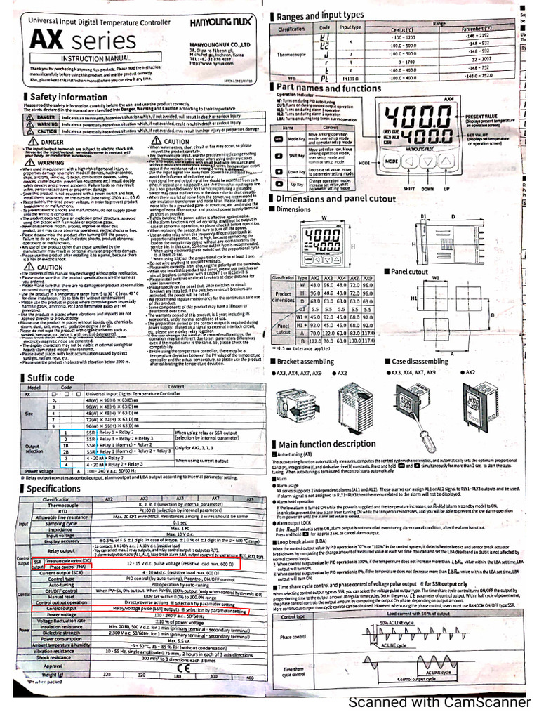 AX series controller | PDF