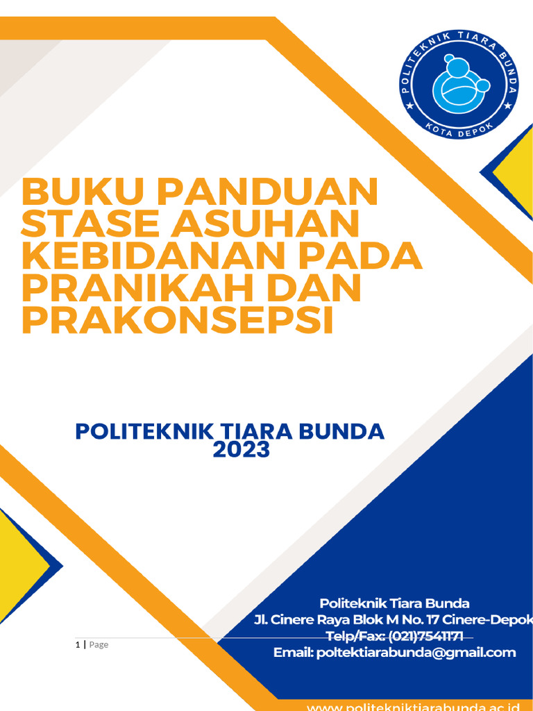 Buku Panduan Stase Pra Nikah Dan Pra Konsepsi | PDF