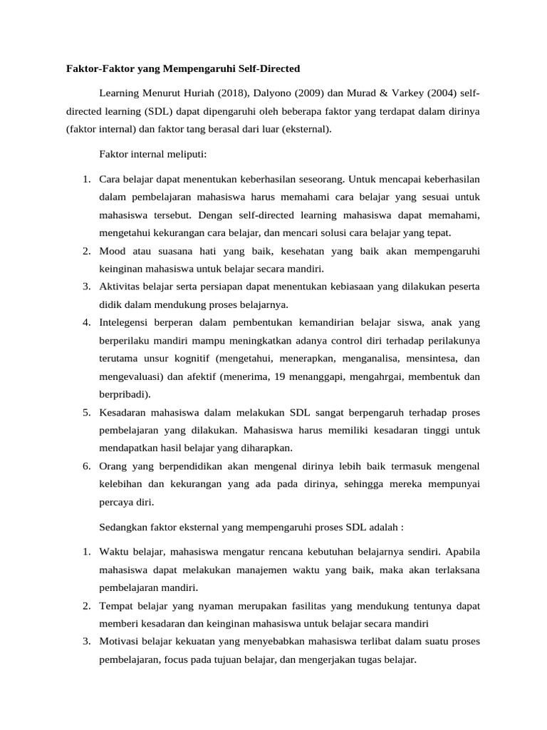 Faktor-Faktor SDL | PDF