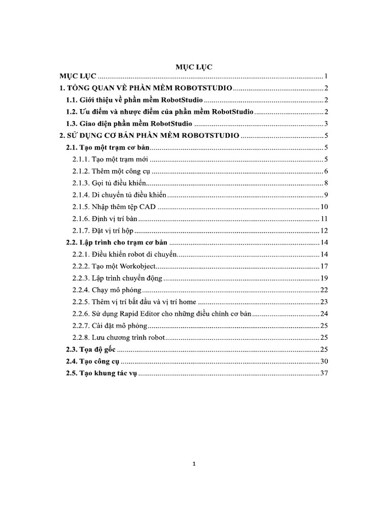 Tim Hieu Phan Mem Robot Studio | PDF