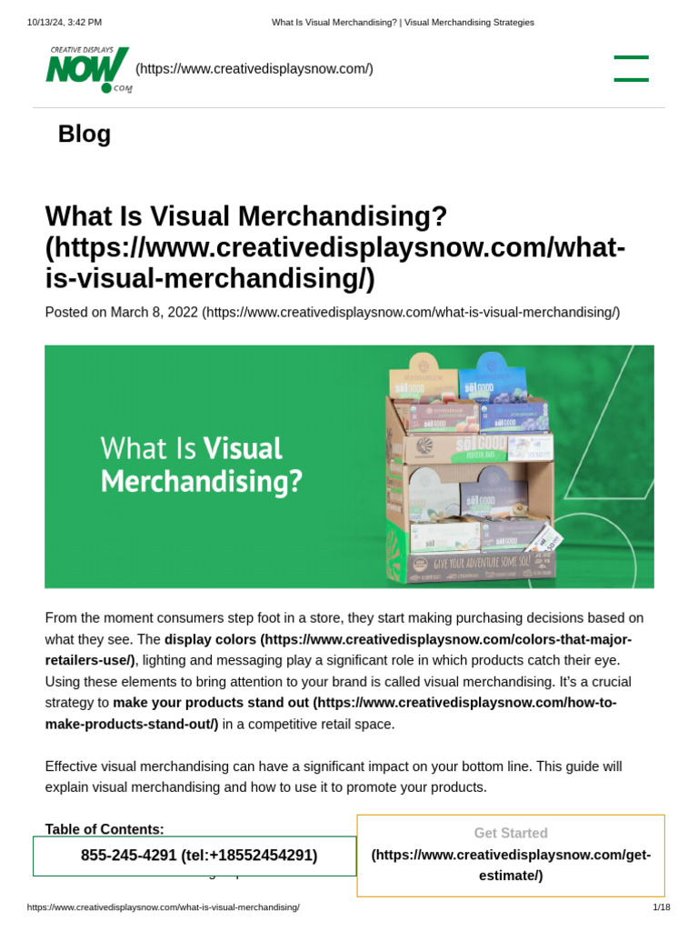 What Is Visual Merchandising - Visual Merchandising Strategies | PDF