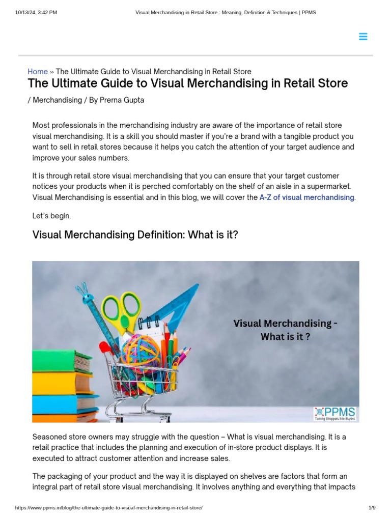 Visual Merchandising in Retail Store - Meaning, Definition & Techniques ...