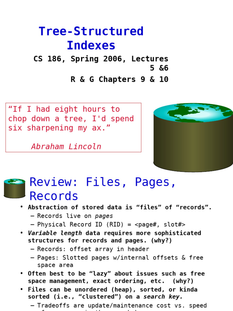 Lecture 5 Trees | PDF | Database Index | Computer Data Lecture 5 Trees | PDF | Database Index | Computer Data